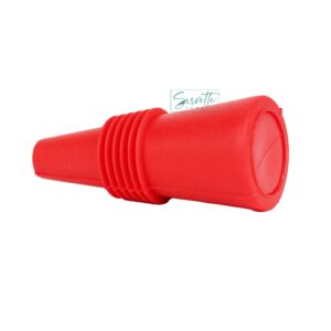 Red Silicone Reusable Wine Stopper - Set of 2