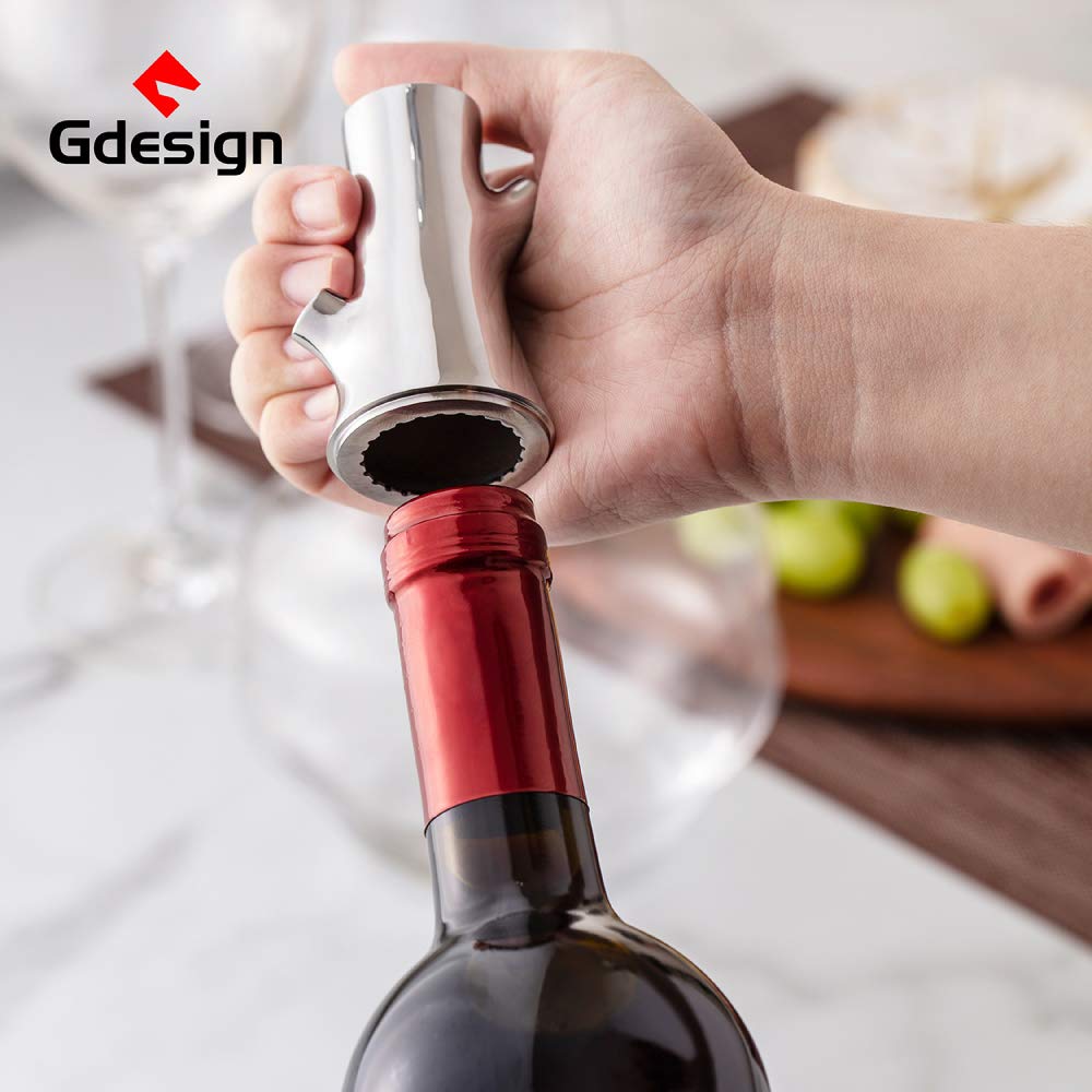 Gdesign Wine Foil Cutter, Stainless Steel Seal Cutter Tool, Foil Remover for Wine Bottles, iF Design Award 2020 Winner, Gift for Wine Lovers