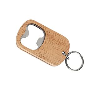 ARFUKA Bottle Opener Keychain Portable Wooden Beer Bottle Opener Keyring Beverage Soada Drinks Bottle Opener Key Chain Christmas Birthday Gift for Men and Women