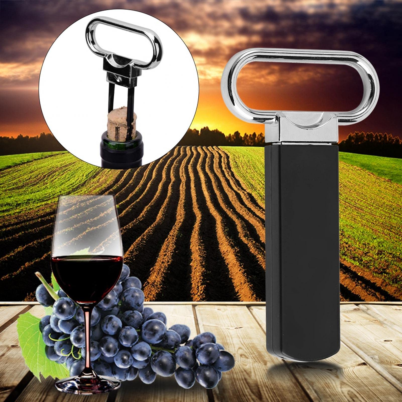 Wine Opener, Two-Prong Cork Puller and Corker with Sleek Case, 1Pc Creative Handheld Labor-saving Wine Bottle Cork Opener For Home Bar Club Party Use