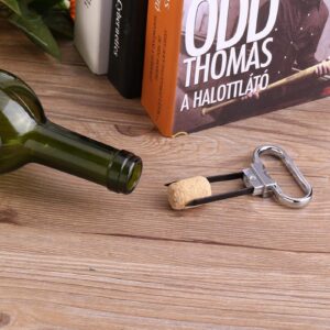 Wine Opener, Two-Prong Cork Puller and Corker with Sleek Case, 1Pc Creative Handheld Labor-saving Wine Bottle Cork Opener For Home Bar Club Party Use