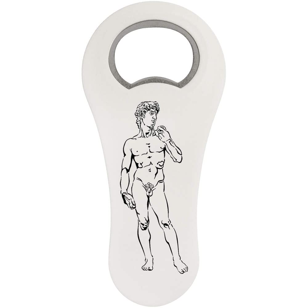 Azeeda 'Statue of David' Bottle Opener Fridge Magnet (BO00071537)