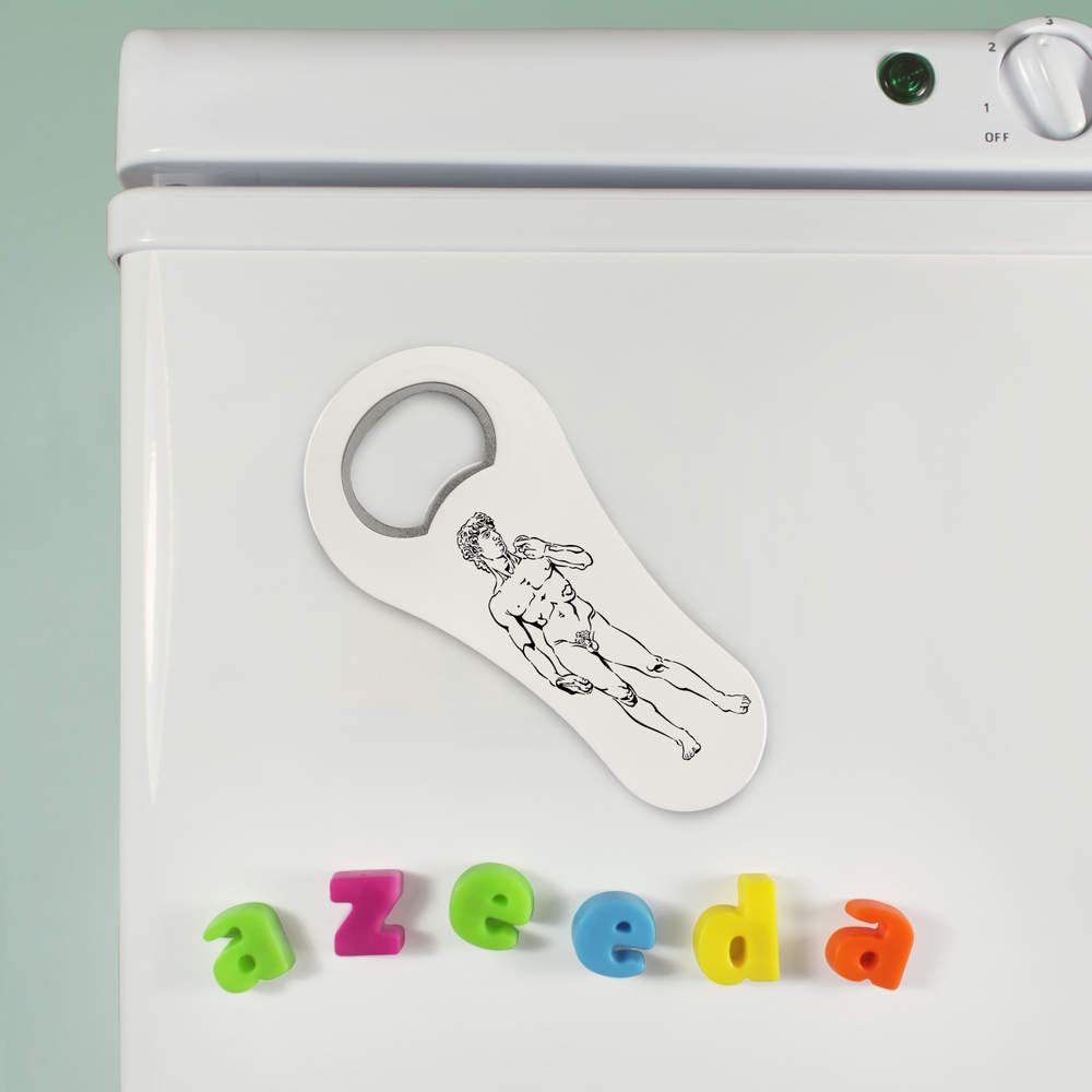 Azeeda 'Statue of David' Bottle Opener Fridge Magnet (BO00071537)