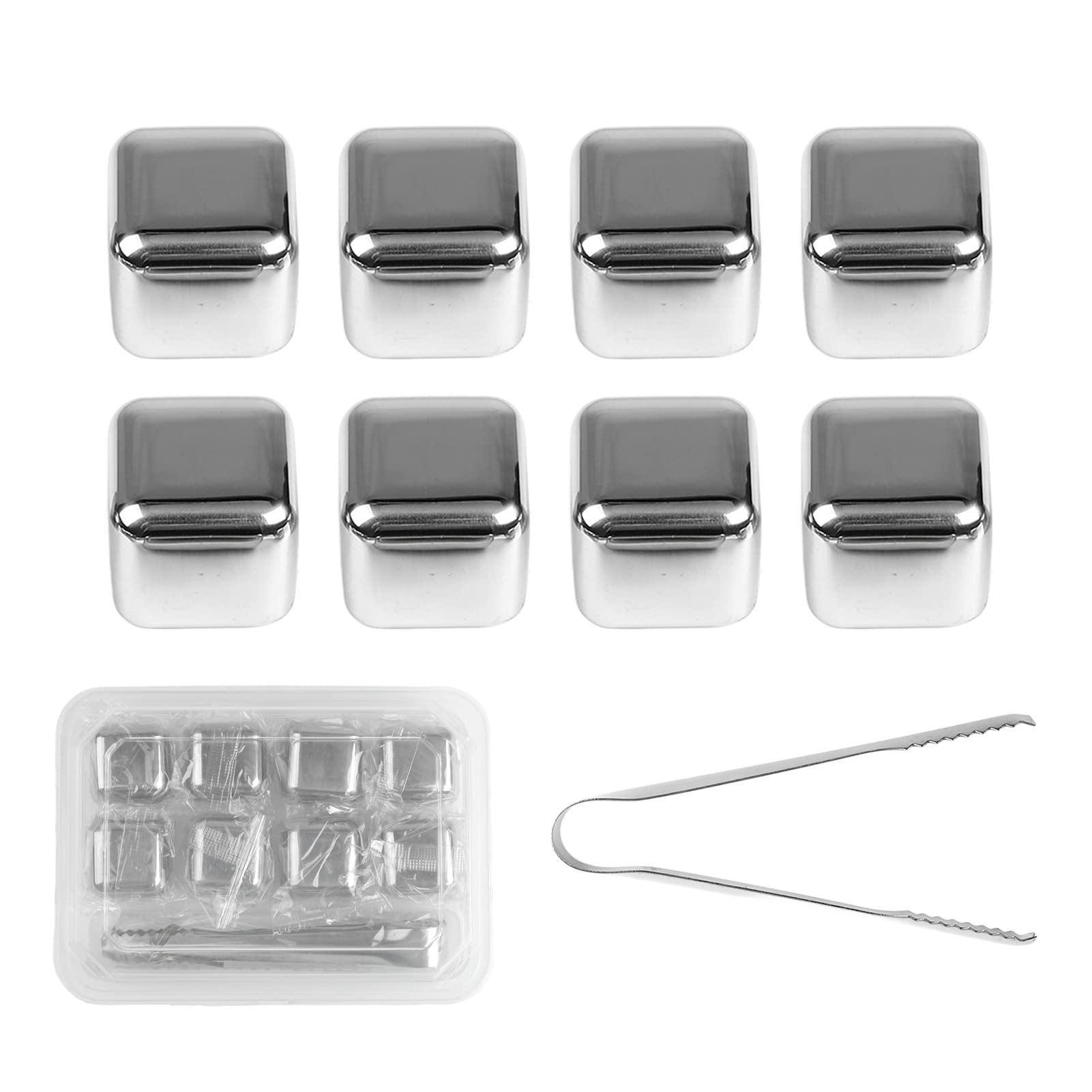 8Pcs Ice Whiskey Stones Set Pub L Reusable Whiskey Stones For Your Favorite Beverage