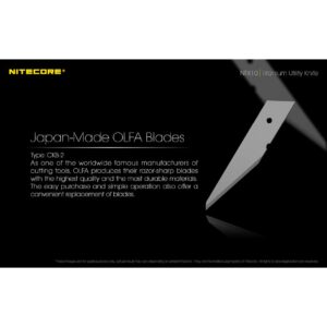 Nitecore NTK10 Titanium Utility Knife with Bottle Opener & Emergency Glass Breaker