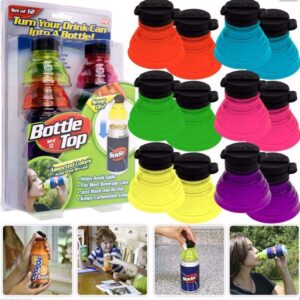 SD Life Original BOTTLE TOP Soda can Tops Caps Toppers Lids 12 Pack