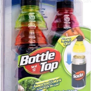 SD Life Original BOTTLE TOP Soda can Tops Caps Toppers Lids 12 Pack