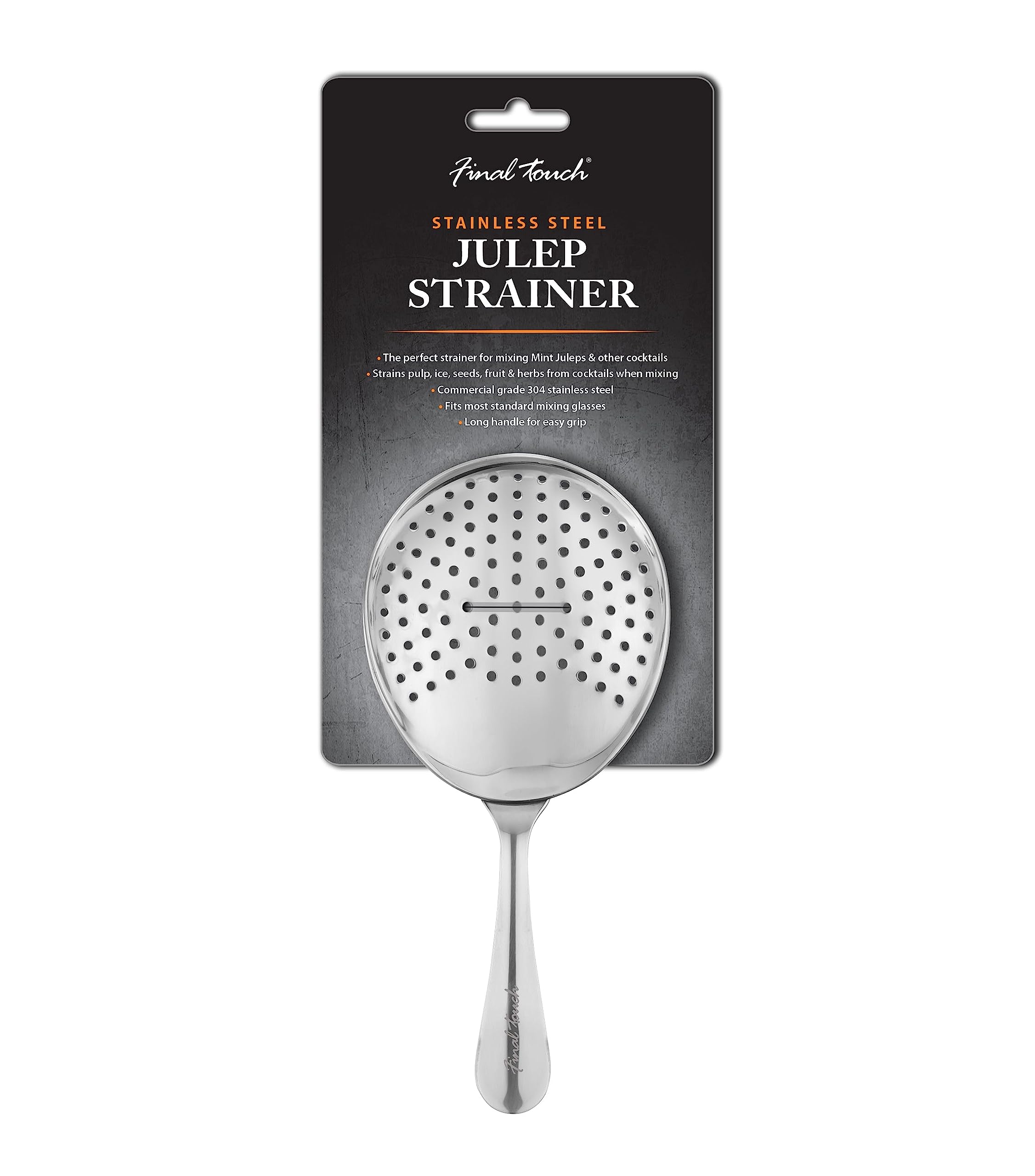 Final Touch Stainless Steel Julep Strainer (FTA7303)