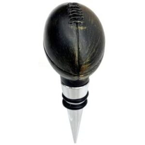 vintage decorative football bottle stopper, for wine, 4-inch