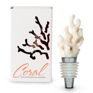 weddingstar white coral wine bottle stopper favor gift boxed