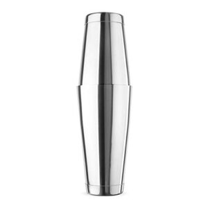 final touch 2 piece stainless steel boston cocktail shaker 21oz & 28oz (fta1843)