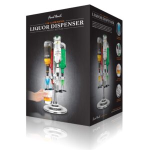 Final Touch 4 Bottle LED Illuminated Rotating Liquor Dispenser/Bar Caddy (FTA1815)