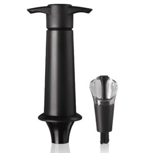 vacu vin wine saver, standard, black with server