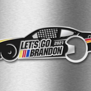 Milspin Let's Go Brandon Magnetic Bottle Opener - Political Gift | Trump | Biden | NASCAR | Gag Gift | For Conservative or Libertarian, Not Liberal | FJB | LGB