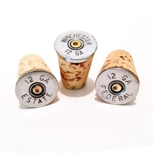 Bottle Stopper Corks Silver tone Bullet Shotgun Shells Party Barware Household Gift