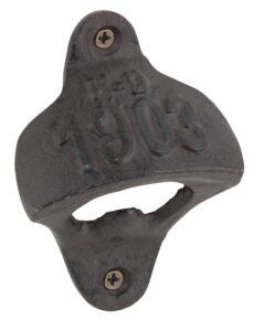 harley-davidson 1903 rugged cast iron bottle opener, hardware included hdl-18567