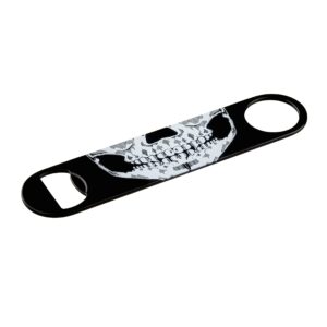 skull skeleton mouth powder coated steel bottle opener