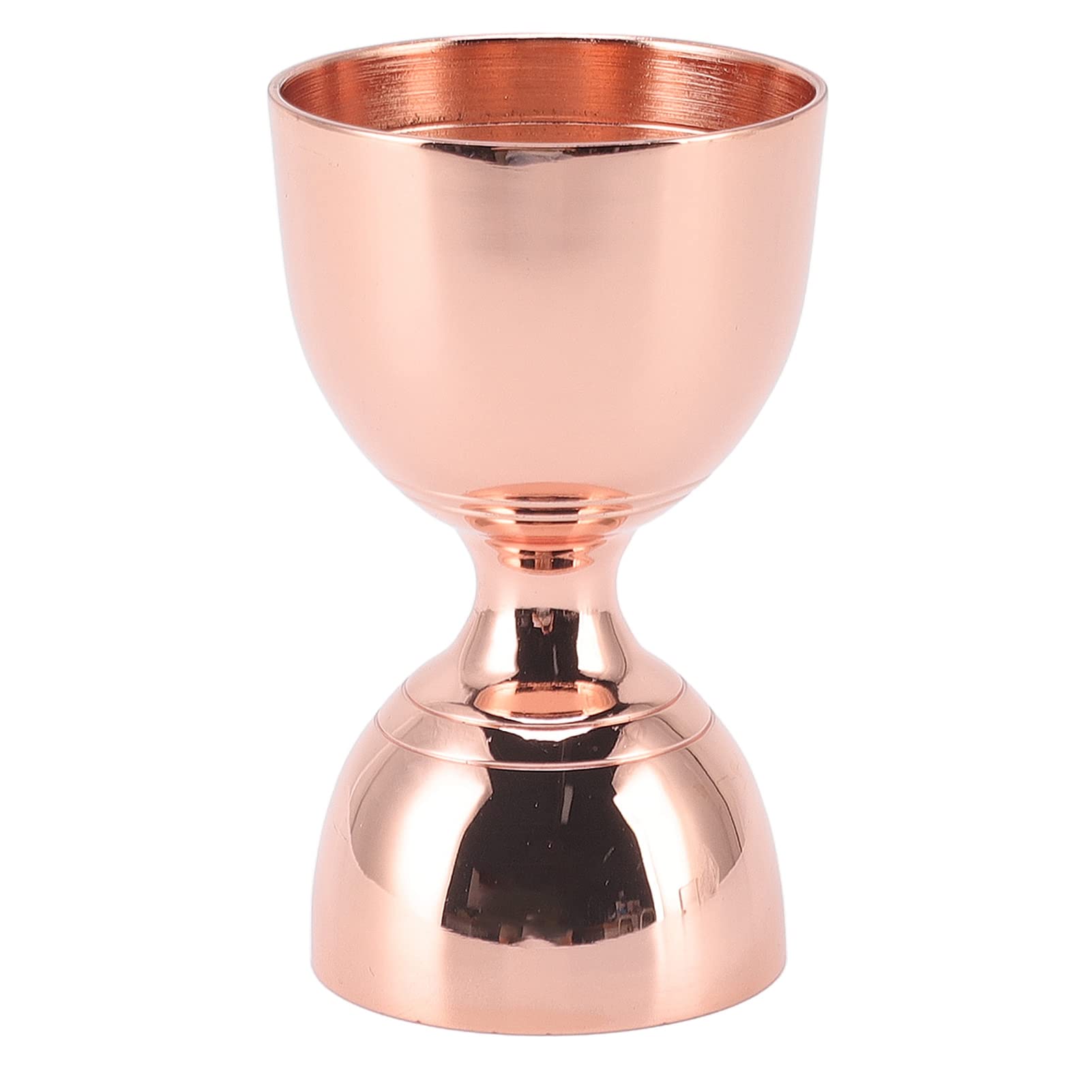 Copper Bell Jigger Premium Cocktail Jigger 30/60ml Stainless jigger for bartending Steel Durable High Accuracy Wide Opening Shot Measure Jigger for Cocktail Liquor cocktail jigger(30/60ml Rose Gold)