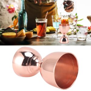 Copper Bell Jigger Premium Cocktail Jigger 30/60ml Stainless jigger for bartending Steel Durable High Accuracy Wide Opening Shot Measure Jigger for Cocktail Liquor cocktail jigger(30/60ml Rose Gold)