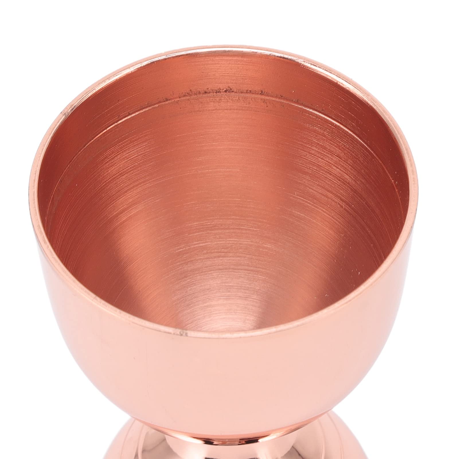 Copper Bell Jigger Premium Cocktail Jigger 30/60ml Stainless jigger for bartending Steel Durable High Accuracy Wide Opening Shot Measure Jigger for Cocktail Liquor cocktail jigger(30/60ml Rose Gold)