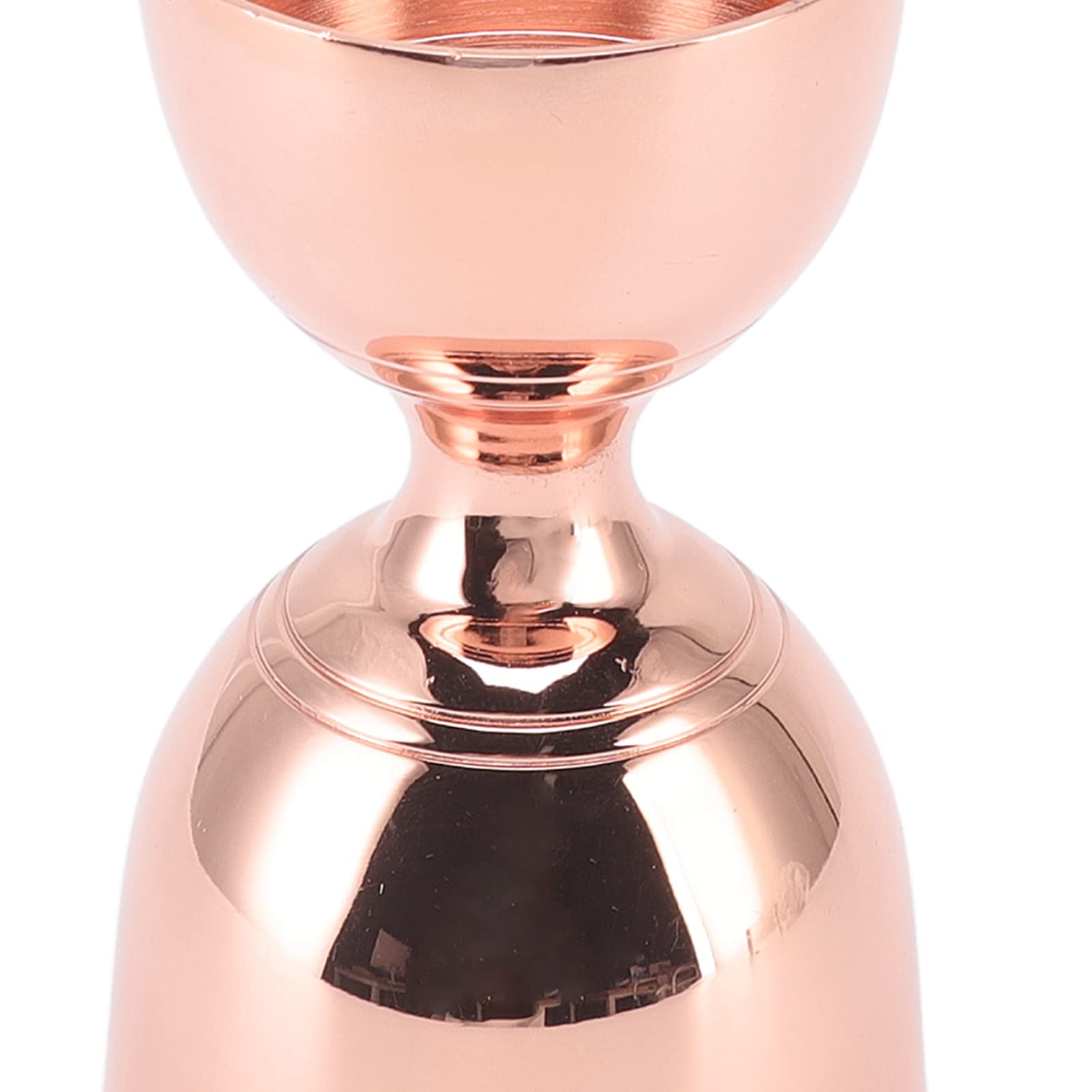 Copper Bell Jigger Premium Cocktail Jigger 30/60ml Stainless jigger for bartending Steel Durable High Accuracy Wide Opening Shot Measure Jigger for Cocktail Liquor cocktail jigger(30/60ml Rose Gold)