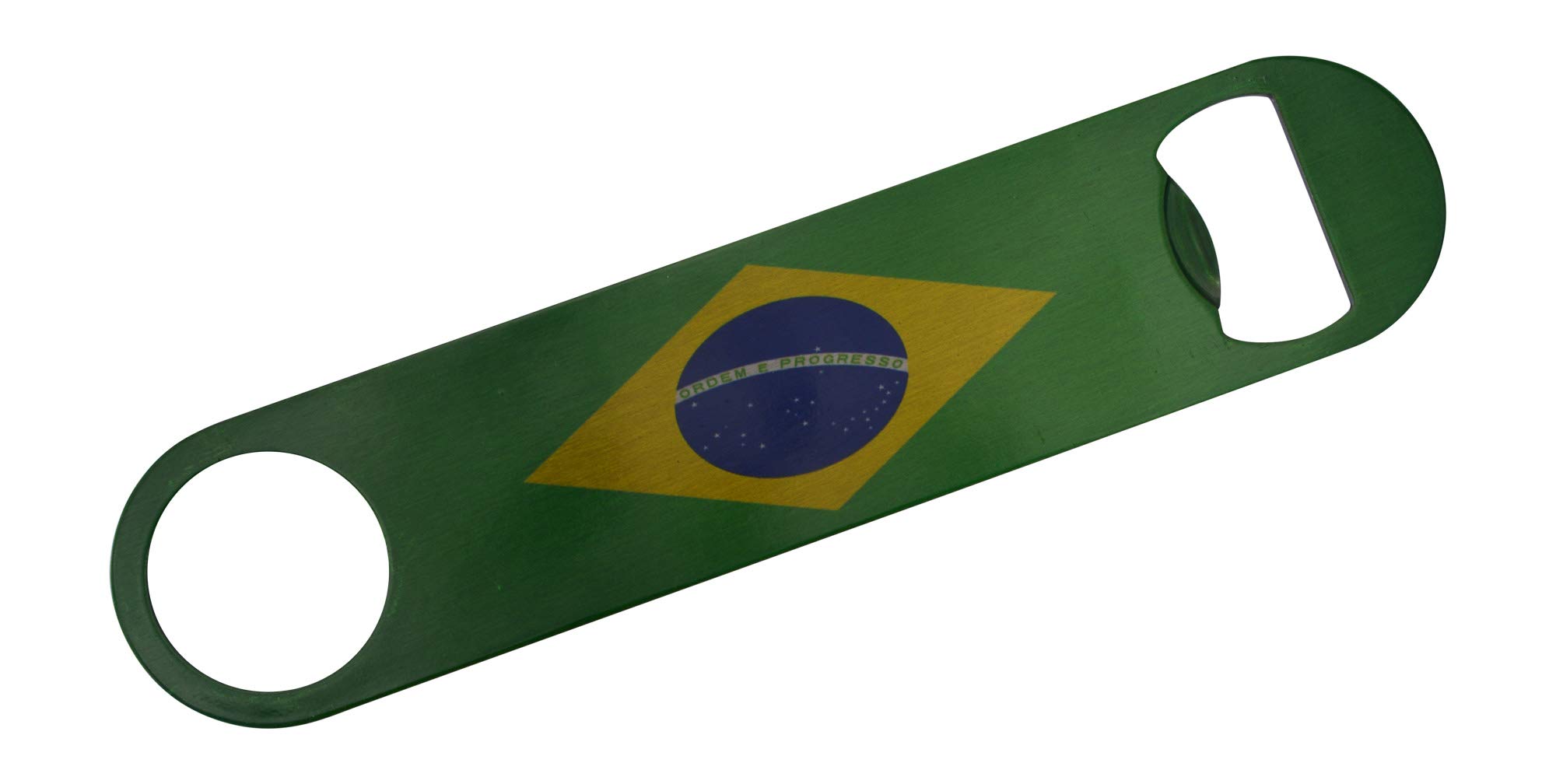 Brazil Flag Speed Bottle Opener Heavy Duty Gift Brazilian