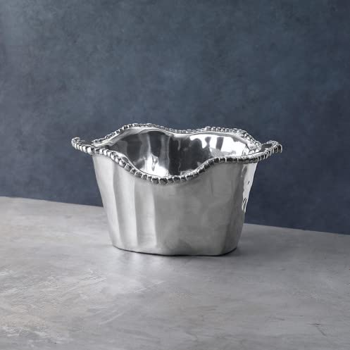 Beatriz Ball Organic Pearl Ice Bucket, Metallic