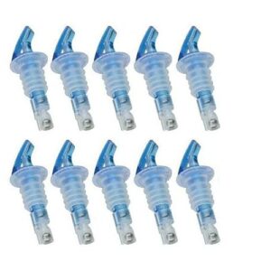 Precision Pour 1.0 oz Measured Pourers Blue #1 Selling Brand- 10 Per Pack, Made Entirely in The USA