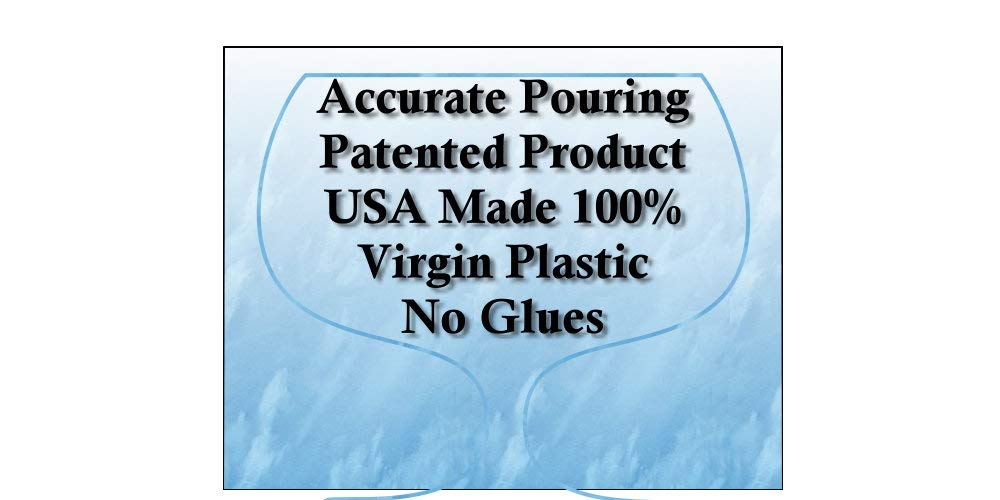 Precision Pour 1.0 oz Measured Pourers Blue #1 Selling Brand- 10 Per Pack, Made Entirely in The USA