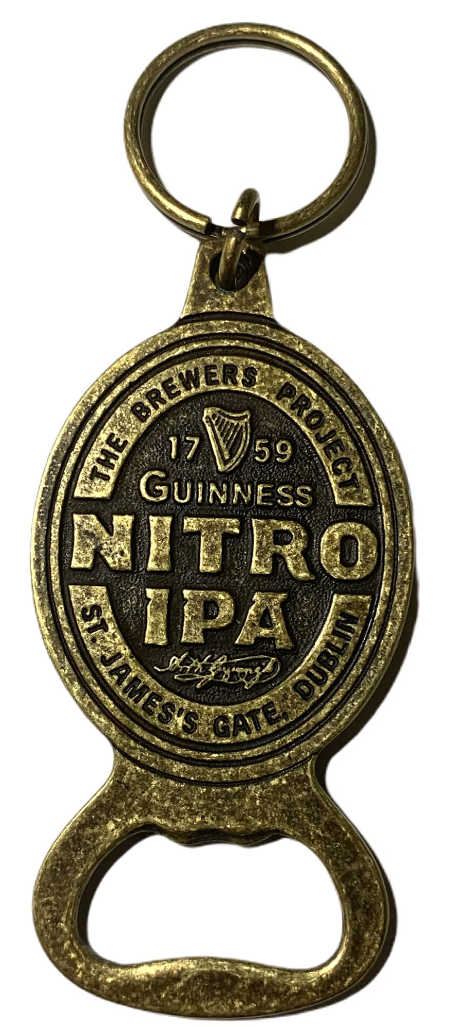 Guinness Nitro IPA 1759 | The Brewers Project | Metal Bottle Opener Keychain | 3.5" Long