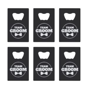 groomsmen bottle openers (6 pack) groomsman gifts i team groom gifts