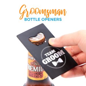 Groomsmen Bottle Openers (6 pack) Groomsman Gifts I Team Groom Gifts