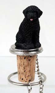 portuguese water dog bottle stopper