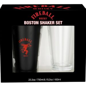 Fireball 2 Piece Boston Shaker Set, LARGE