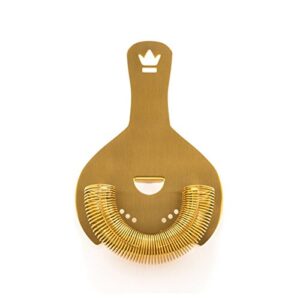 cocktail kingdom koriko® hawthorne strainer - gold-plated