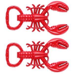 hemoton 2pcs keychain beer bottle opener lobster bottle opener beer cap opener wine opener beverage opener party favor gift for summer party beer enthusiast