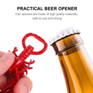 Hemoton 2pcs Keychain Beer Bottle Opener Lobster Bottle Opener Beer Cap Opener Wine Opener Beverage Opener Party Favor Gift for Summer Party Beer Enthusiast