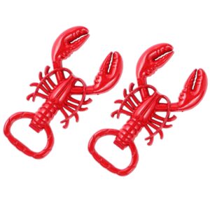 Hemoton 2pcs Keychain Beer Bottle Opener Lobster Bottle Opener Beer Cap Opener Wine Opener Beverage Opener Party Favor Gift for Summer Party Beer Enthusiast