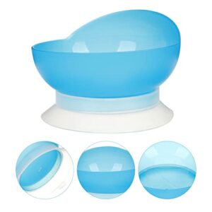 Scooper Bowl with Suction Cup Base Suction Bowl Spillproof Scoop Plate Round Scoop Dish Disabled Non‑Slip Tableware for Babies Disabled Patients Self-Feeding Aid