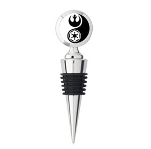 star wars yin yang metal steel bottle stopper winestopper