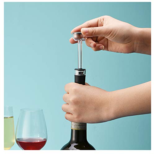 BeRicham Wine Aerator Pourer and Vacuum Wine Stoppers Set for Aerating Wine Instantly, Keeping Wine Fresh