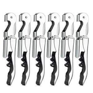 6 pack corkscrew wine opener with foil cutter by ywq