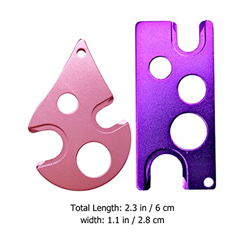 FOMIYES 2Pcs Essential Oil Bottle Opener Tool Key Corkscrew Tool Roller Balls Caps Remover Beer Can Opener for Remover Refillable Bottles Purple Pink