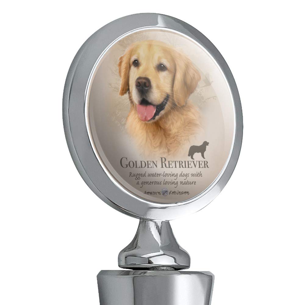 Golden Retriever Dog Breed Wine Bottle Stopper