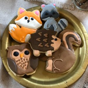 Woodland Cookie Cutter Set-3 Inches-7 Piece-Fox, Owl, Deer, Bird, Hedgehog, Squirrel, Mushroom, Forest Animal Cookie Cutters Molds for Kids Birthday Party Woodland Baby Shower