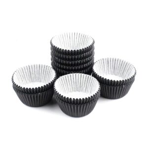 Eoonfirst Mini Cupcake Liners Paper, Baking Cups 400 Pcs, Black