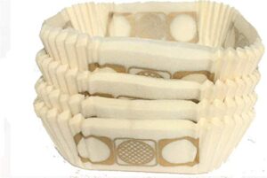 cakesupplyshop item#885y - 50pack square brownie baking cups pan liners