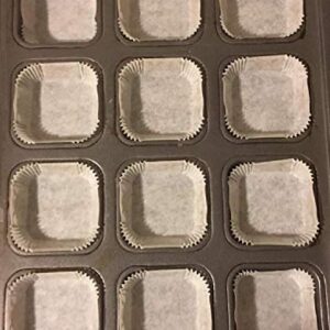 Cakesupplyshop Item#885y - 50pack Square Brownie Baking Cups Pan Liners