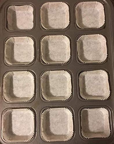 Cakesupplyshop Item#885y - 50pack Square Brownie Baking Cups Pan Liners