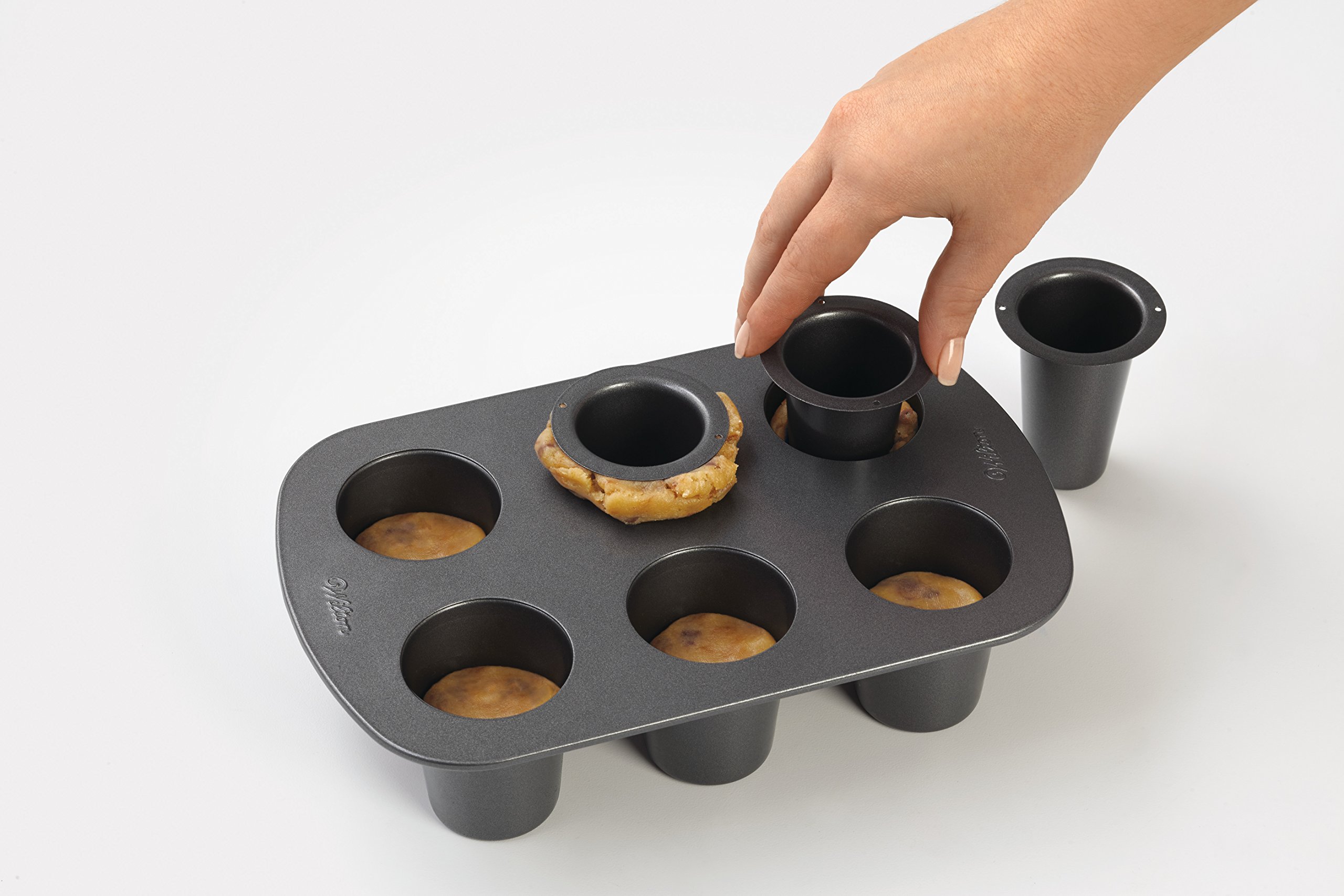 Wilton Cookie Shot Glass, 6-Cavity - Bake Perfect Sweet Shooters with this 6-Cup Cookie Shot Glass Pan, Non-Stick Round Pan Made of Steel